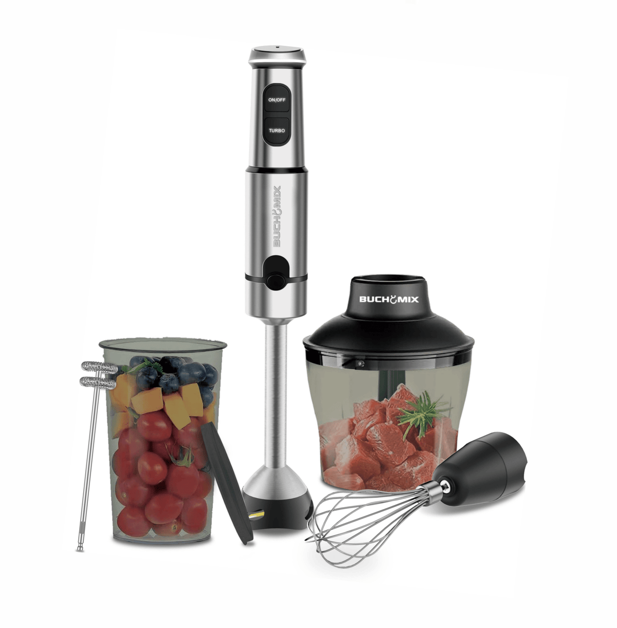 4 in 1 Multi function Food Chopper With Turbo Stick Immersion Blender